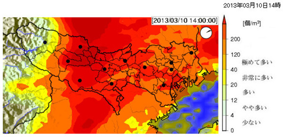 Hay Fever Sufferers, Stay Out of Tokyo, Pollen Density Levels Are Off ...