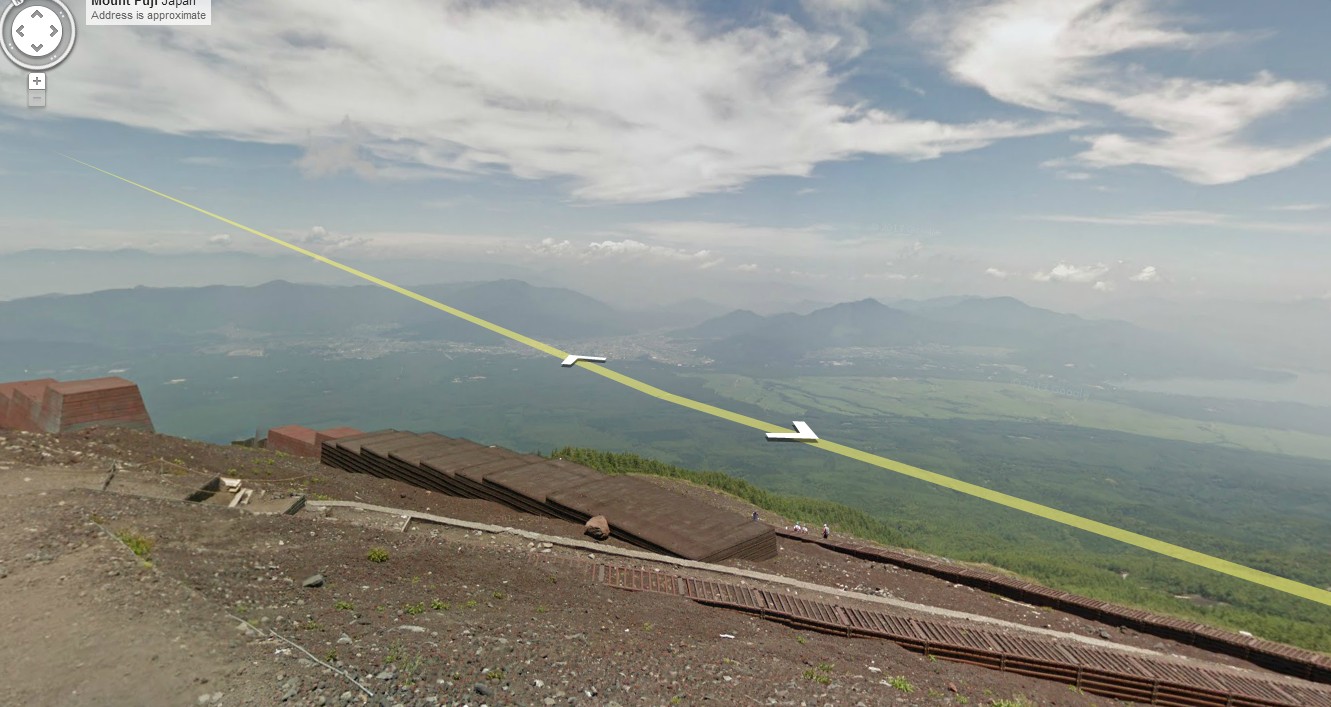 Google Street View captures view from top of Mt. Fuji, negates only ...