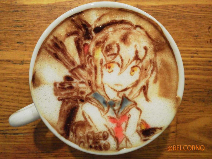 Colorful latte art! Japanese barista creates coffee with character ...
