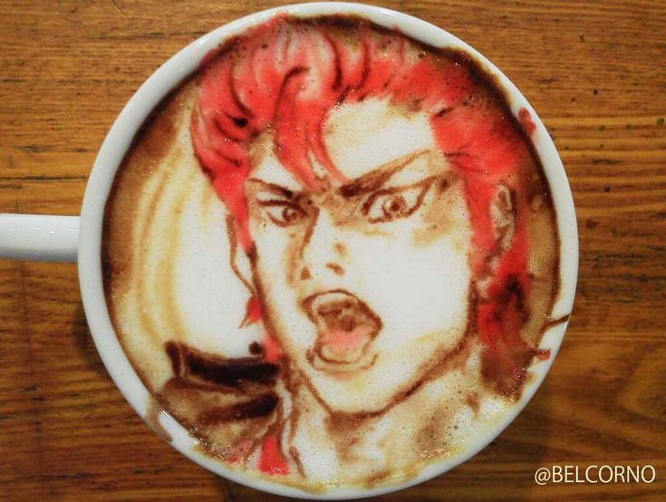 Colorful latte art! Japanese barista creates coffee with character ...