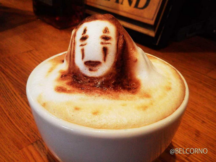 Colorful latte art! Japanese barista creates coffee with character ...