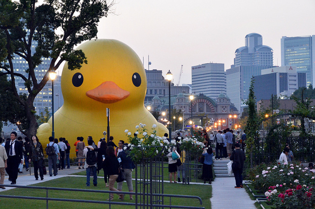 Giant rubber duck arrives in Osaka! | SoraNews24 -Japan News-