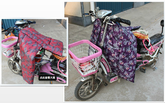 New Chinese winter scooter accessory is ultra warm, desperately uncool ...