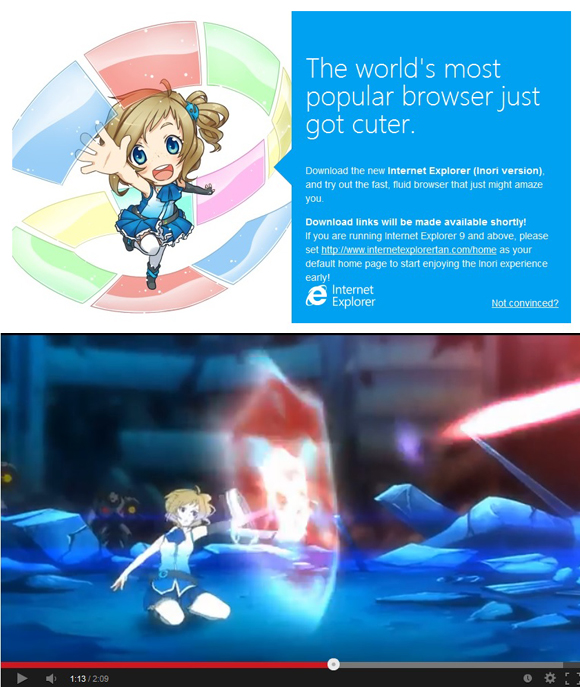 Internet Explorer looks to win back fans with new moe/anime mascot ...