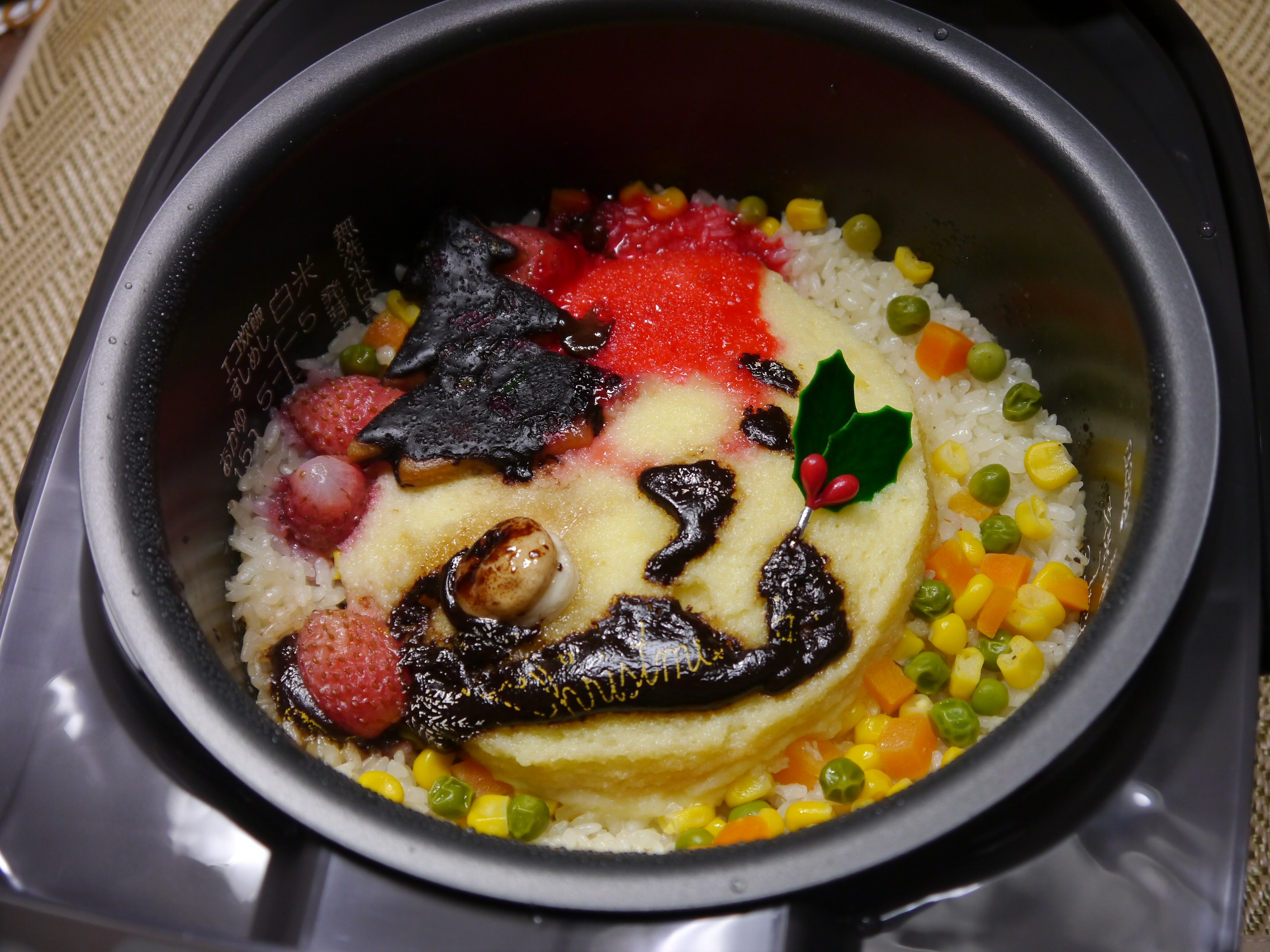 We cook a Christmas cake in a rice cooker to ring in the holidays ...