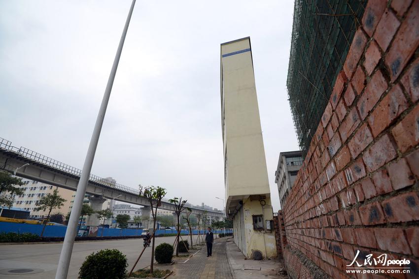 China’s “paper building” looks like it would topple over if we pushed ...