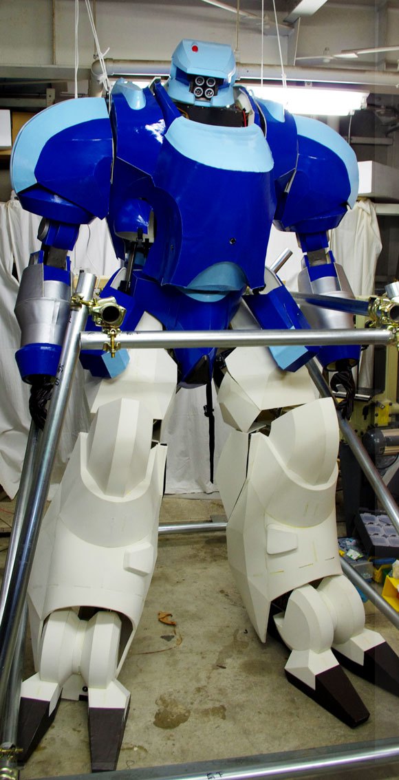 Our anime dreams come true as we operate a robot suit from Appleseed ...