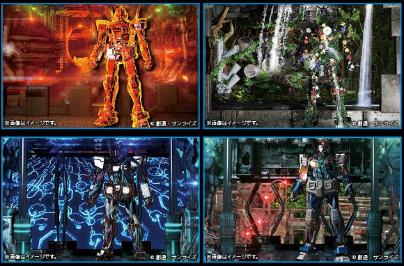 Prepare to be blown away by Gundam projection mapping in the palm of ...