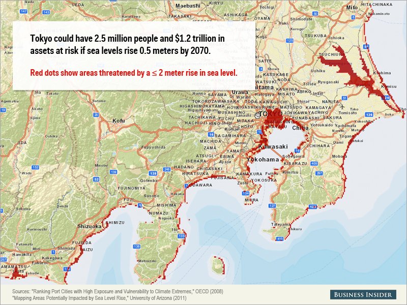 Rising sea levels could cause staggering damage to these cities ...