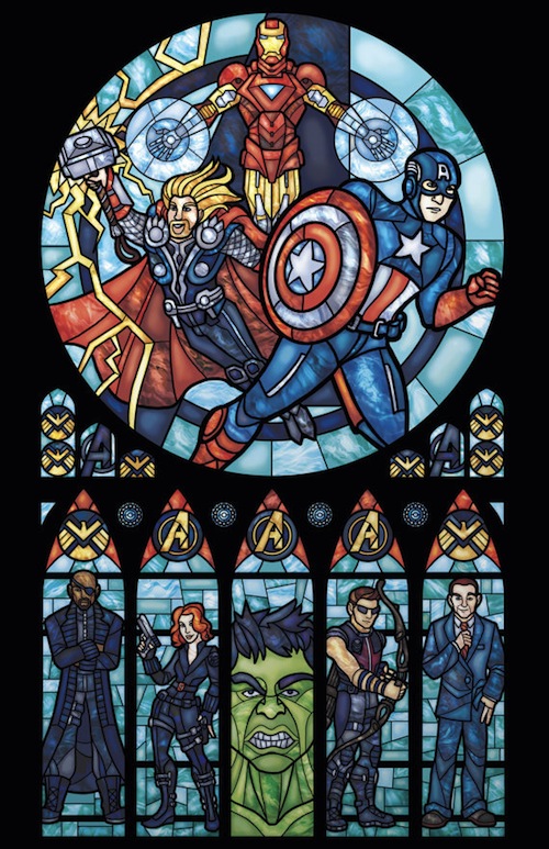 Artist gives anime and comic characters stained-glass look — with ...