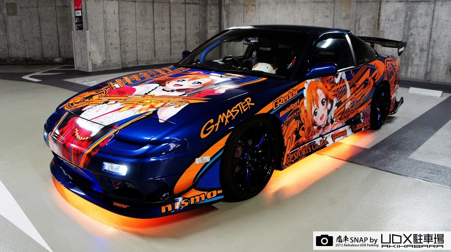 Every weekend is an itasha car show at Akihabara’s UDX parking garage ...