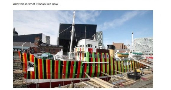 How do you hide a 760-tonne ship? Paint it so bright it dazzles ...