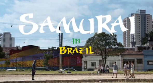 Samurai in Brazil shows off incredible freestyle football skills ahead ...