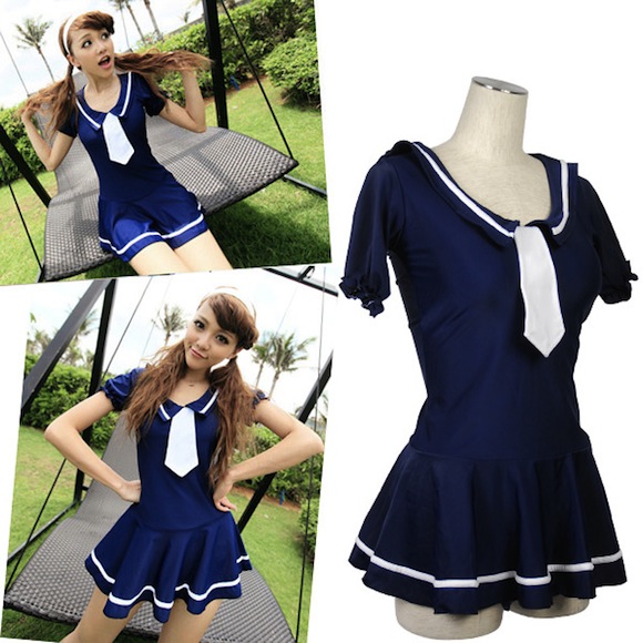 Out with the bikinis! Could these sailor swimsuits be what we’ve been ...