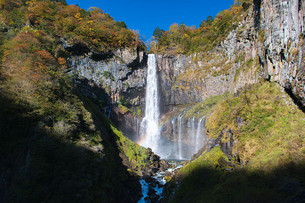 Popular tourist spot Kegon Falls turned up to MAX after recent typhoon ...