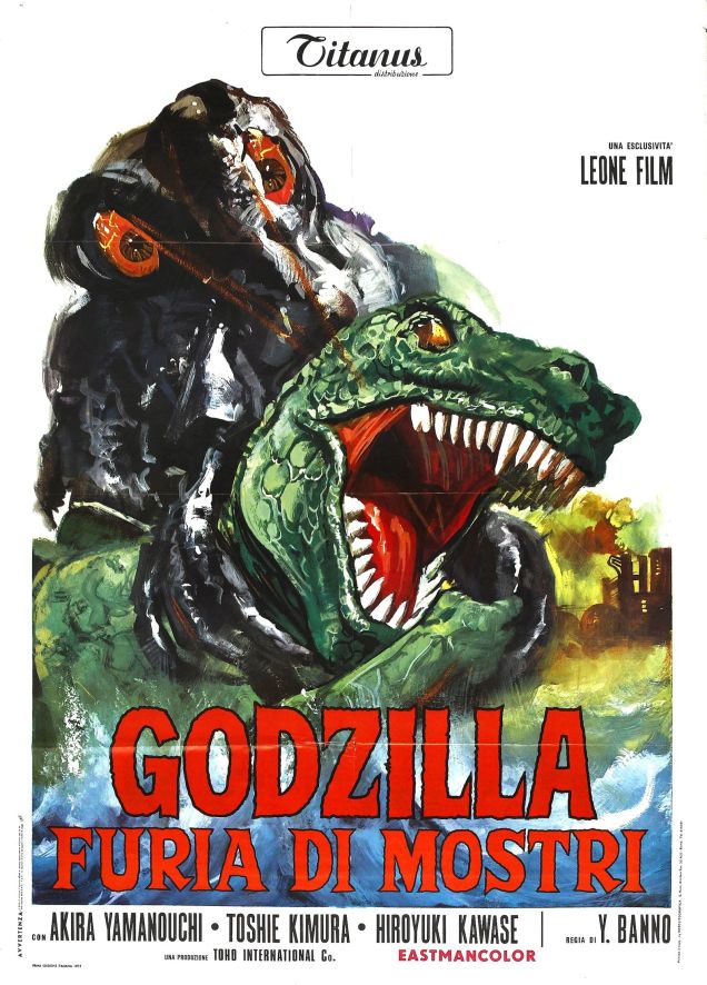 Godzilla fights around the world in these rare vintage European posters ...