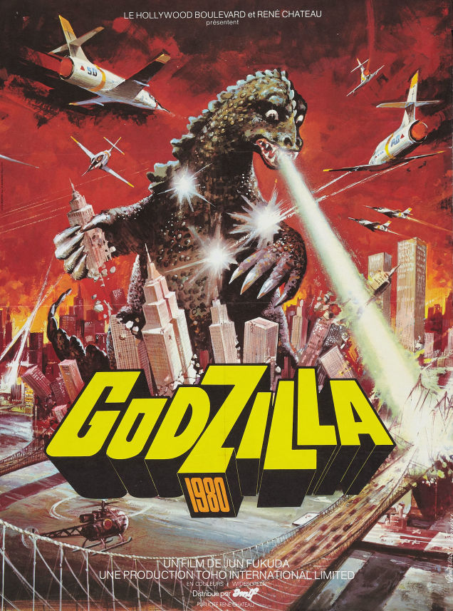 Godzilla fights around the world in these rare vintage European posters ...