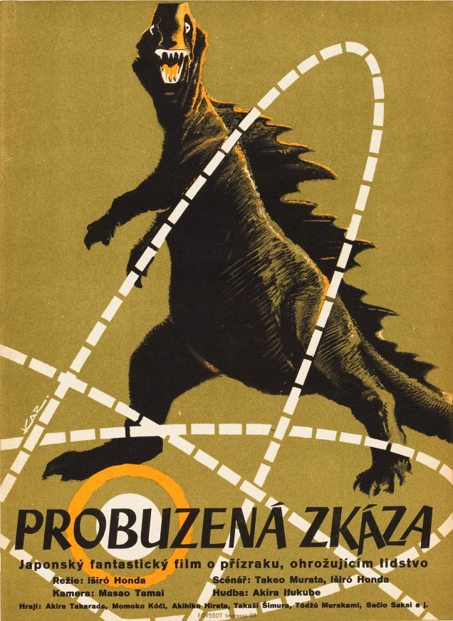 Godzilla fights around the world in these rare vintage European posters ...