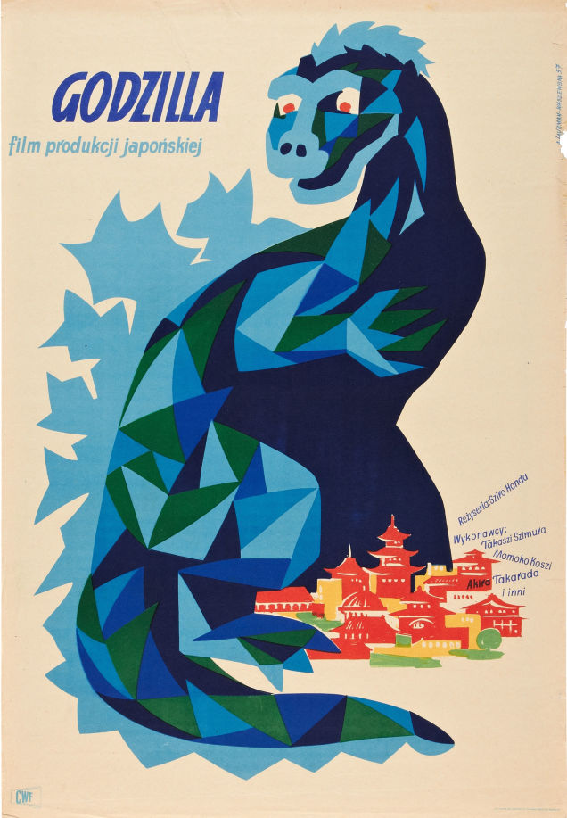 Godzilla fights around the world in these rare vintage European posters ...