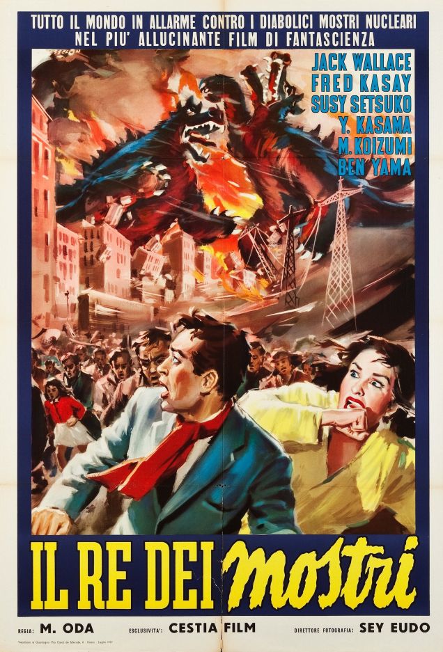 Godzilla fights around the world in these rare vintage European posters ...