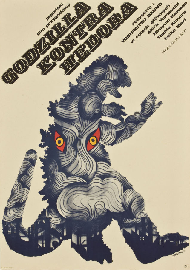 Godzilla fights around the world in these rare vintage European posters ...
