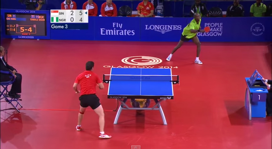 Table tennis greats serve up incredible 41-shot rally at Commonwealth ...