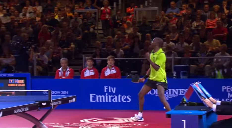 Table tennis greats serve up incredible 41-shot rally at Commonwealth ...