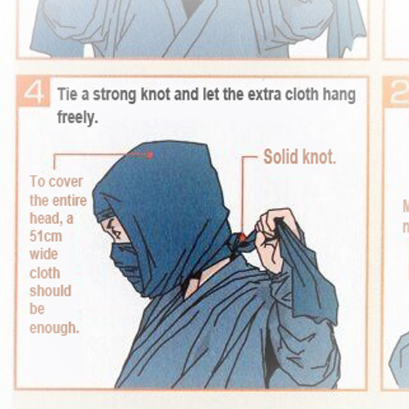 How to properly wrap a ninja hood – Now available in English ...