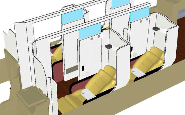 New first-class bus seats have built-in massage functions, internet ...