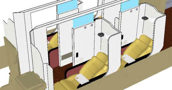 New first-class bus seats have built-in massage functions, internet ...