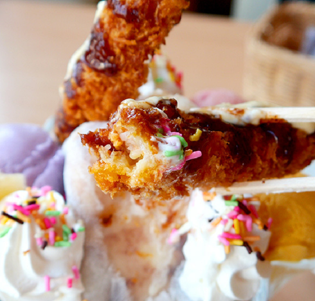 Can we have a parfait? Pretty please, with fried shrimp on top ...