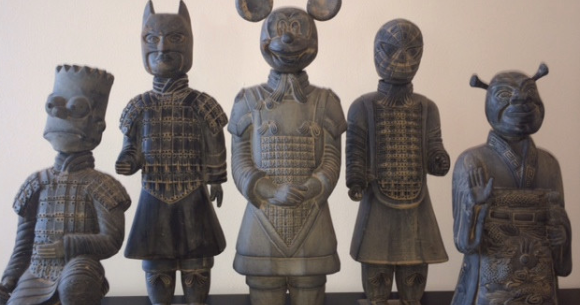 Artist combines terracotta warriors from ancient China with some ...