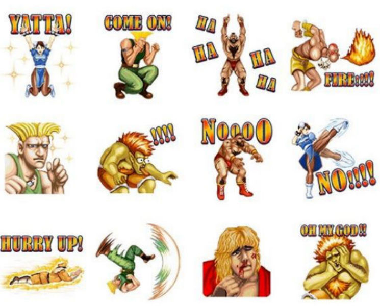 Hadoken! The LINE stickers we’ve all been waiting for: Street Fighter ...