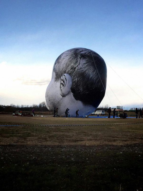 Giant disembodied head of middle-aged man spotted floating over Tochigi ...
