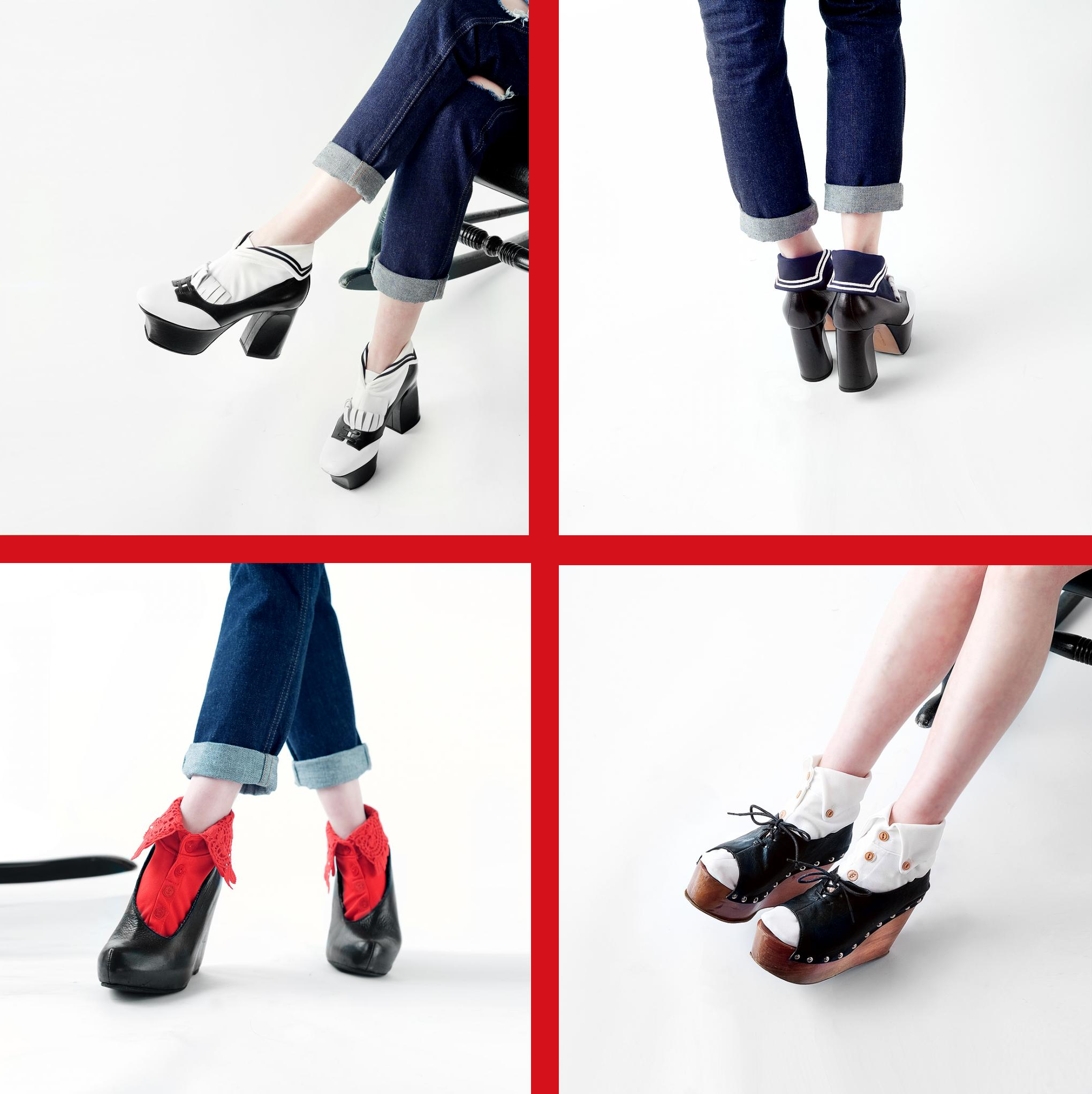 New batch of socks with collars adds sailor suit style for your feet ...