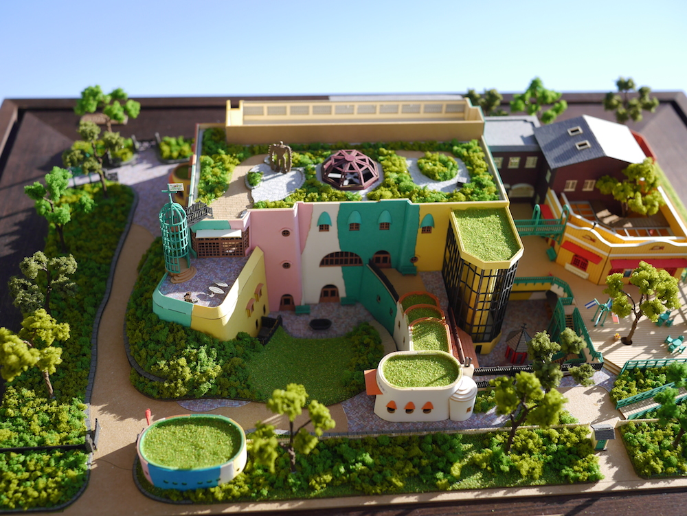 The amazing papercraft model from the Ghibli Museum — see the museum in ...
