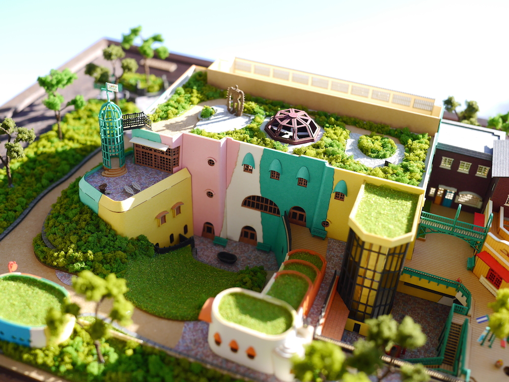 The amazing papercraft model from the Ghibli Museum — see the museum in ...