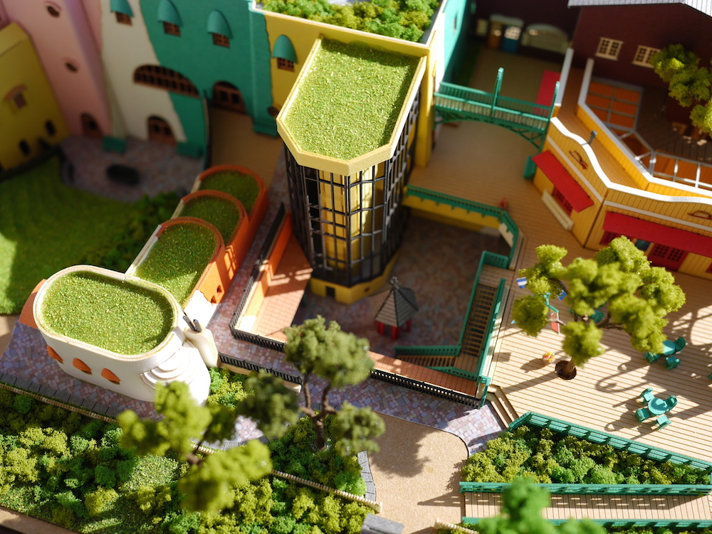 The amazing papercraft model from the Ghibli Museum — see the museum in ...