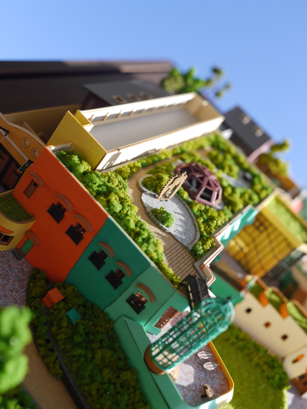 The amazing papercraft model from the Ghibli Museum — see the museum in ...