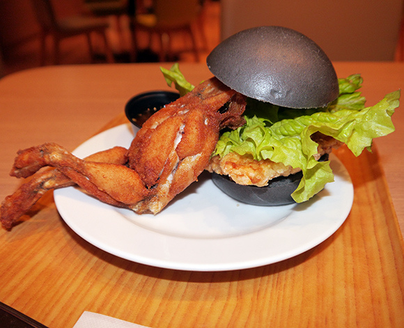 How do deep-fried frog burgers taste? We find out at Yokohama cafe ...