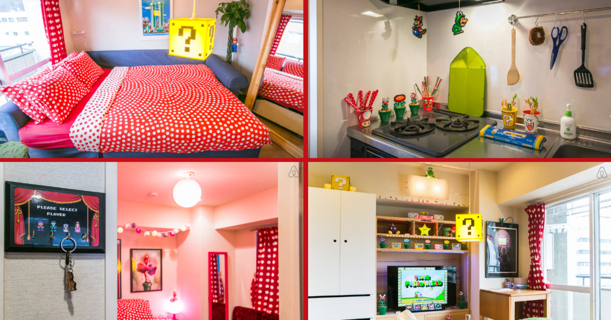 Mario World: The awesome Nintendo-themed apartment you can rent for ...