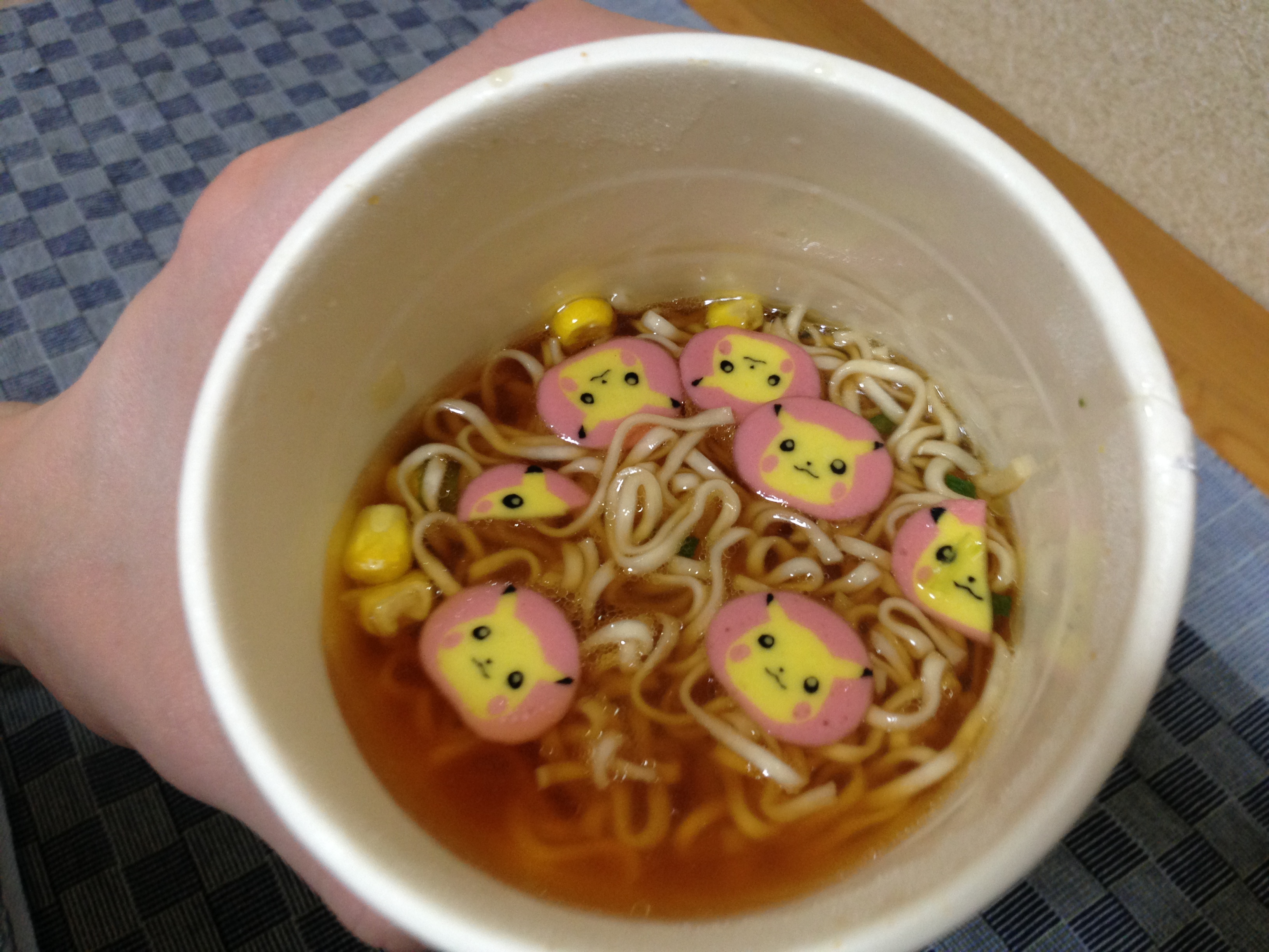 Pikachu instant ramen costs less than a buck, would be awesome even ...