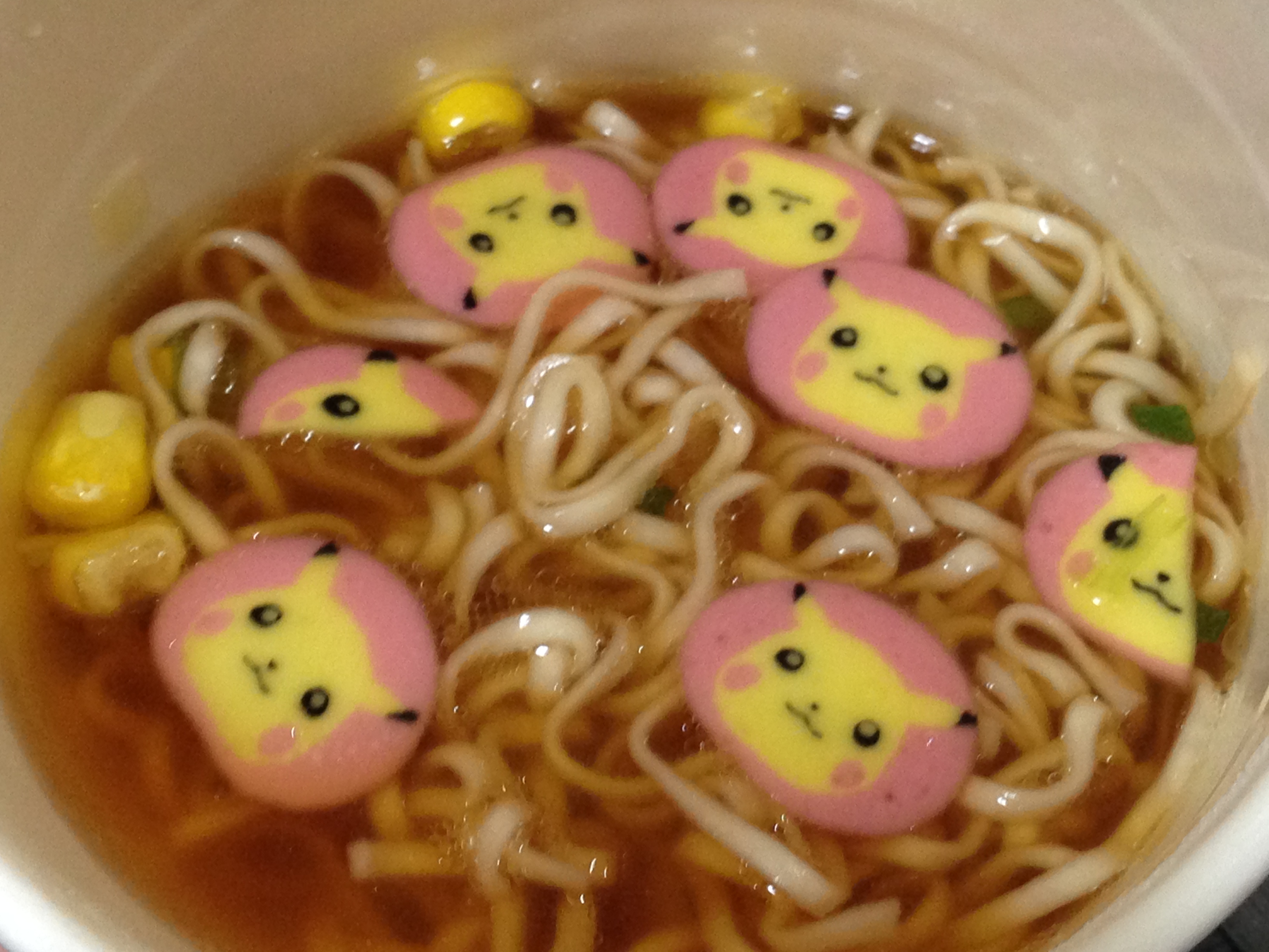 Pikachu instant ramen costs less than a buck, would be awesome even ...
