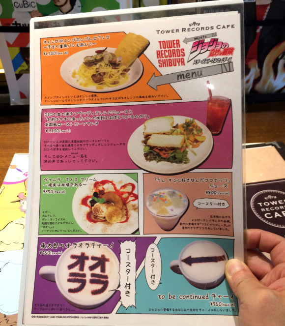 We visited the new JoJo’s Bizarre Adventure Café and really liked the ...