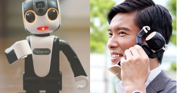 Robot cellphone makes calls, walks, talks, projects, dances and will be ...