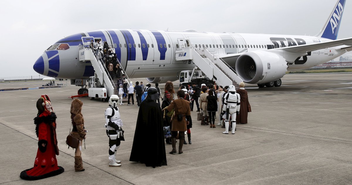 A ‘Star Wars’-themed jet is flying across the world — here’s what it ...