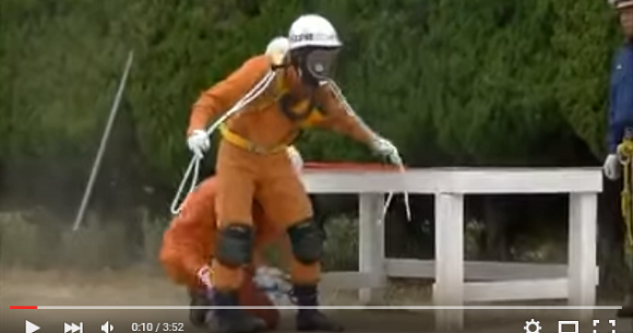 Japanese firefighters show off the awesome ninja skills we never ...