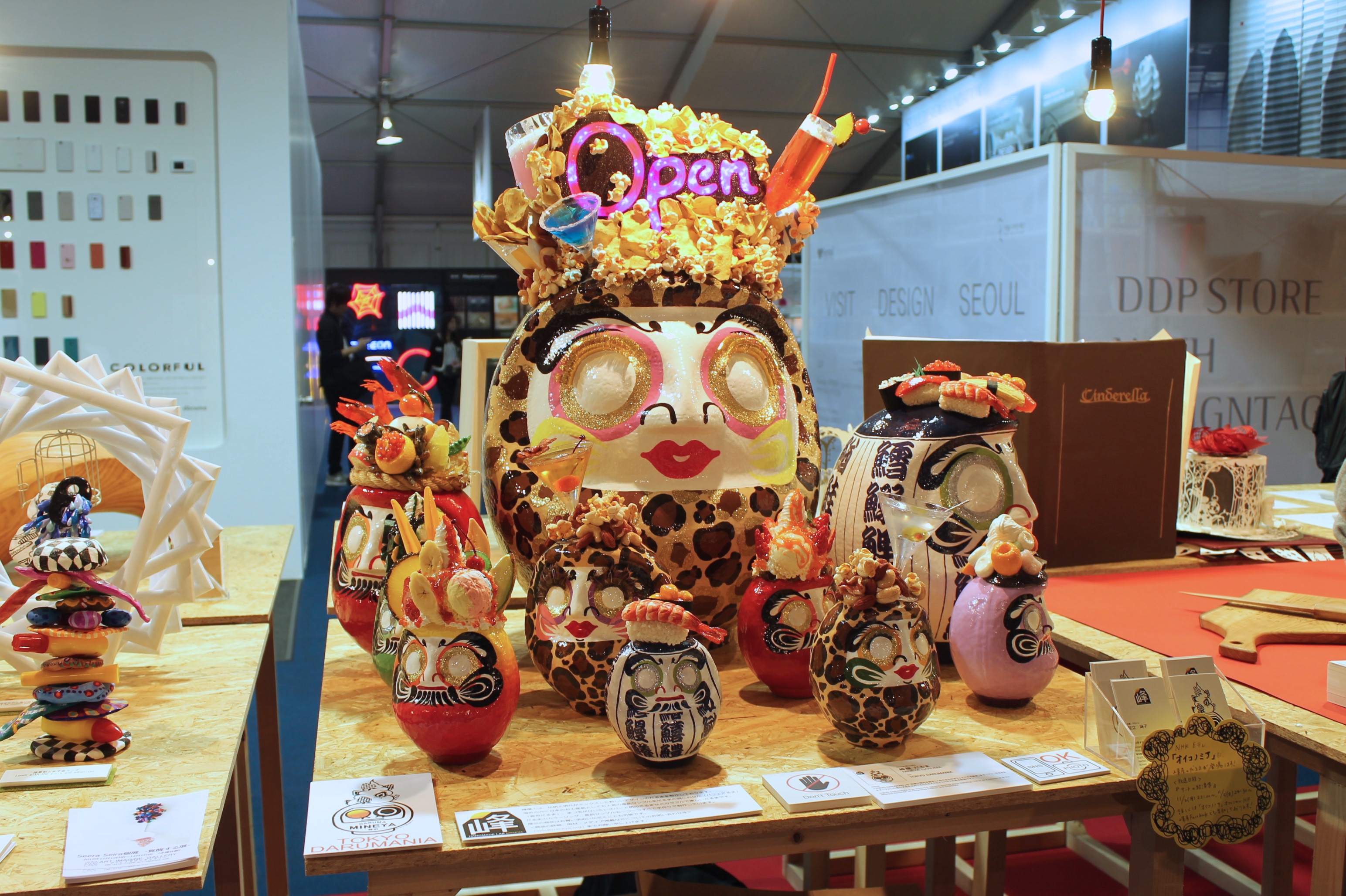 Designer makes daruma good enough to eat with sushi, parfait and fried ...