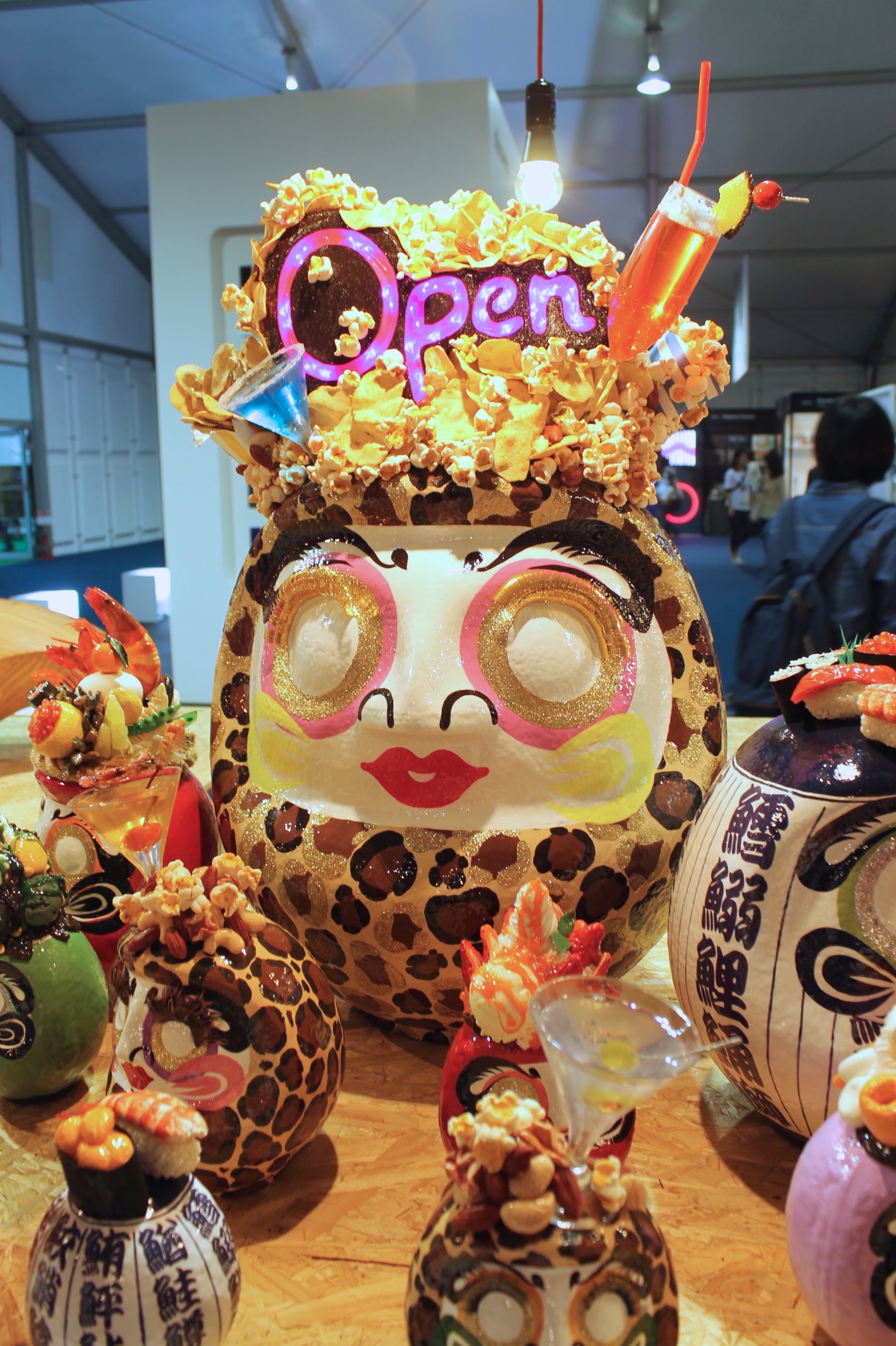 Designer makes daruma good enough to eat with sushi, parfait and fried ...