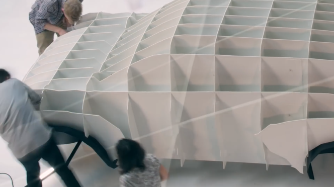 Nissan builds an origami car to celebrate the fifth birthday of its ...